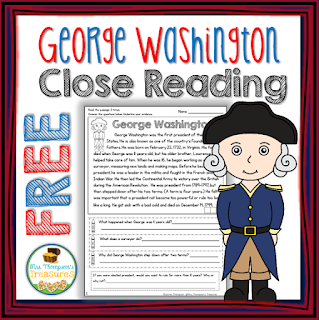 Free George Washington Reading Comprehension Passage | Classroom ...