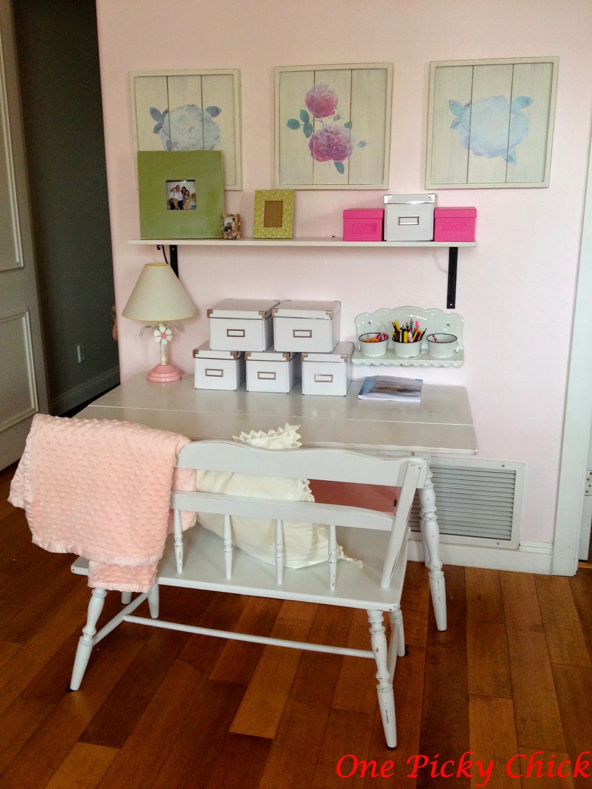 Girl's Desk - From A Table | One Picky Chick