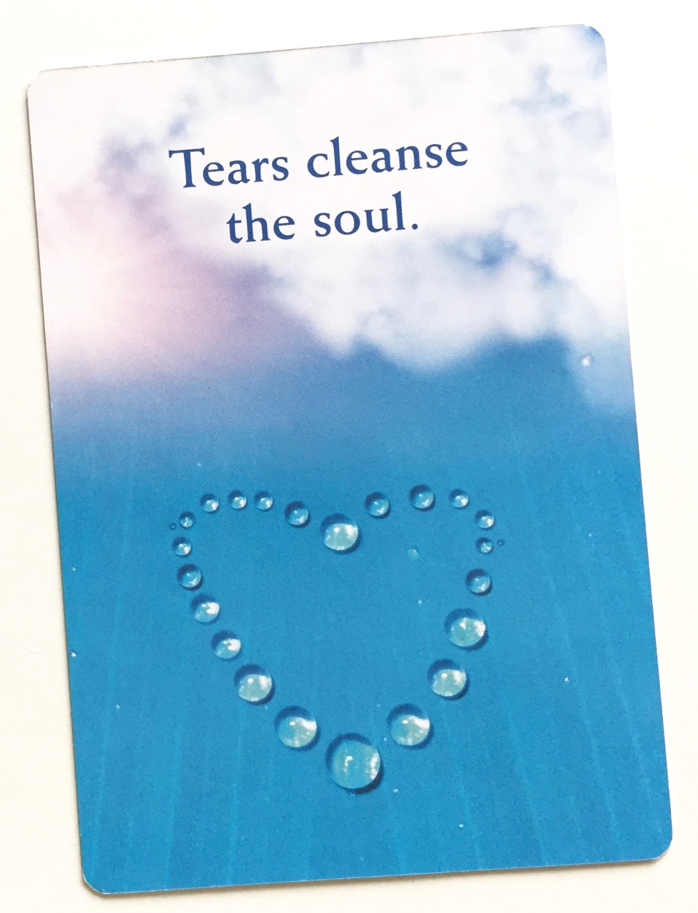 ＊涙は、魂を浄めます（Tears cleanse the soul）＊トーキングトゥヘブンミディアムシップカードより、今日のエンジェル ...