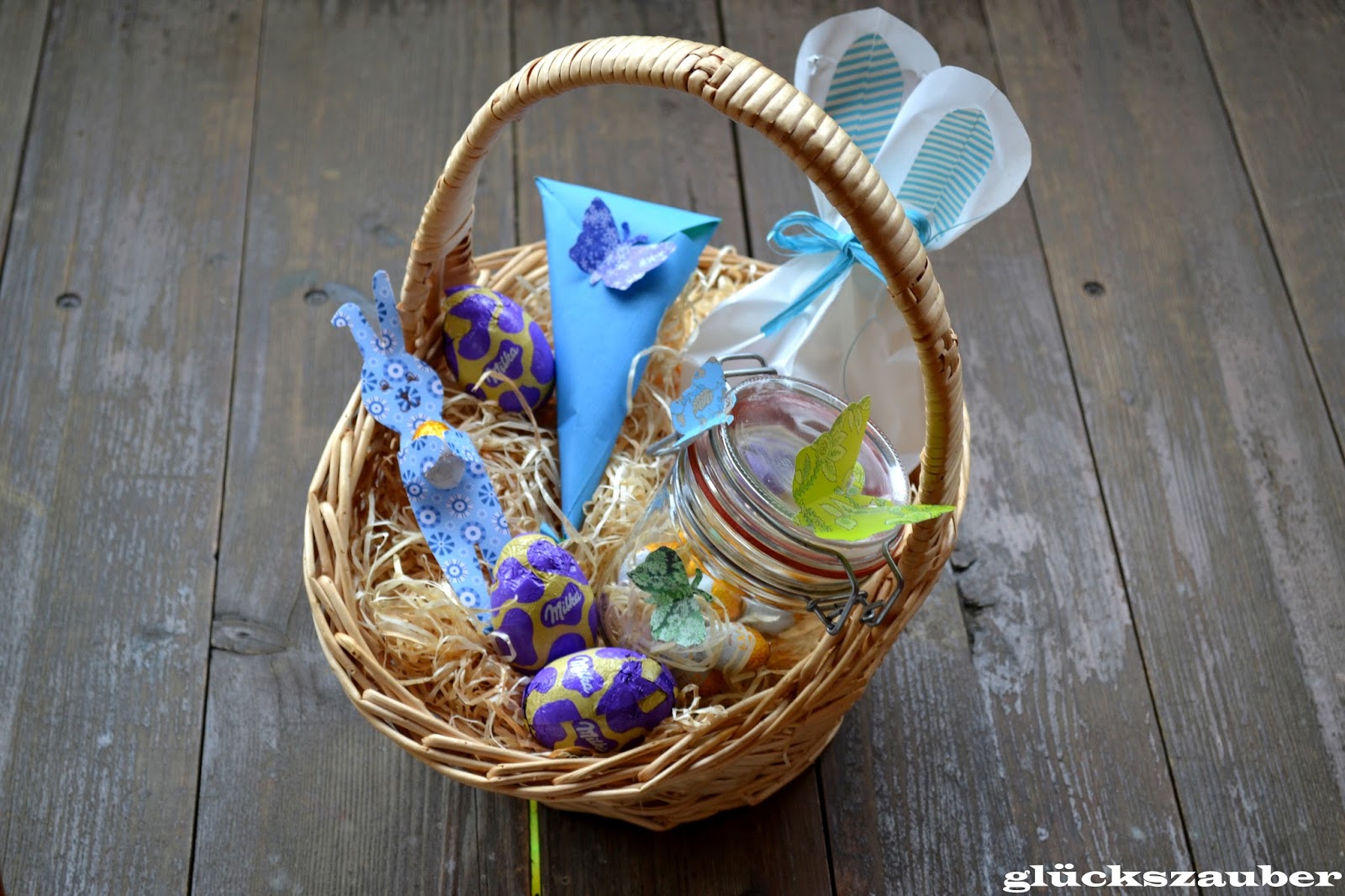 glückszauber : Diy: Osternest mit kleinen Aufmerksamkeiten