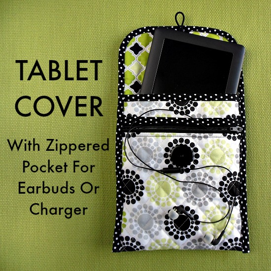 HEXAGON SWAP: Hexagon Quilted Tablet Cover Tutorial by So-Sew-Easy