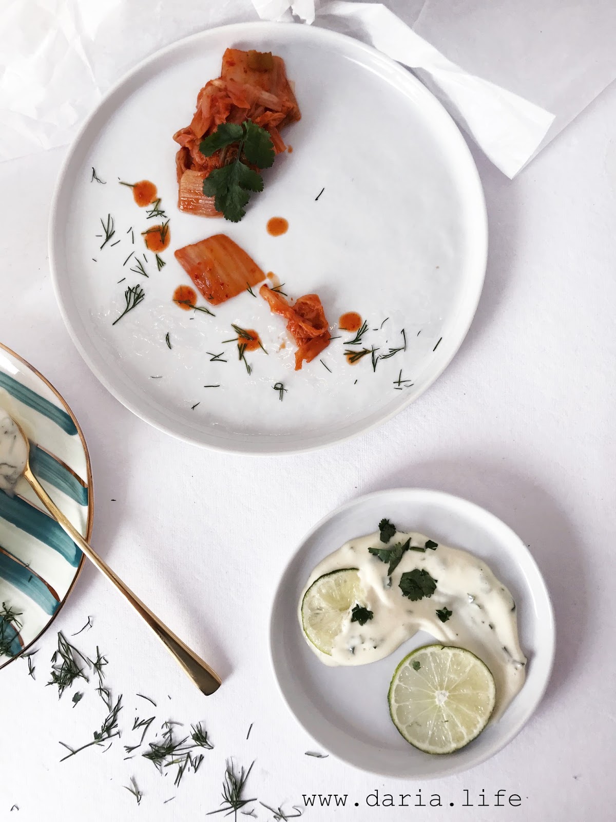 daria.life: Fisch - Reis - Bagel mit Kimchi