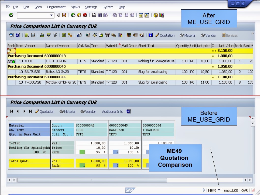 青蛙SAP分享 Froggy's SAP sharing: Parameter ID MM-PUR - ME_USE_GRID (LIV ...