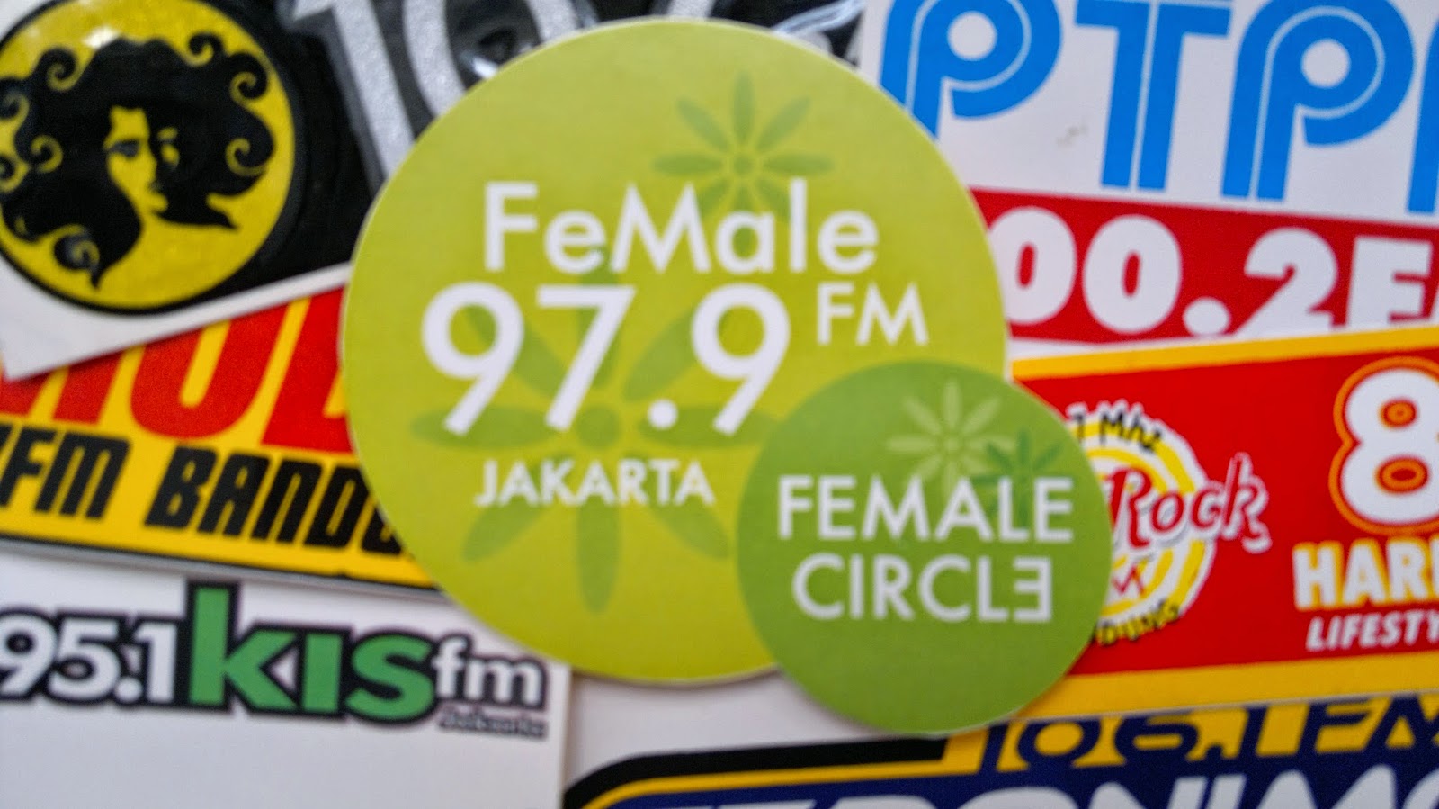 Radio Branding Materials: Co-Branding | 97.9 FeMale Radio Jakarta (2014)