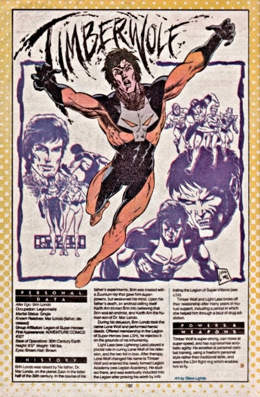 The Legion of Super Bloggers! : Who's Who: Timber Wolf