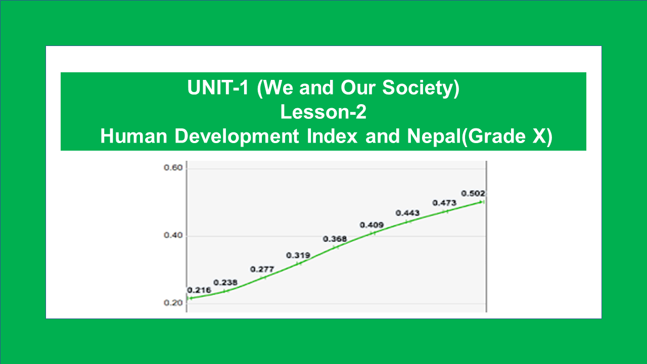 Social Studies Note for Grade X (Human Development Index and Nepal ...