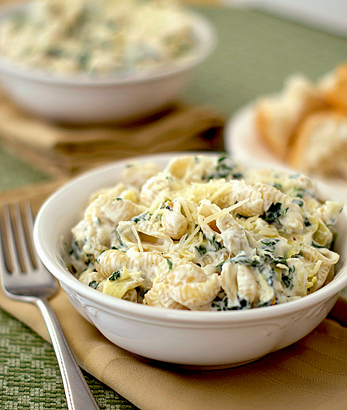 Spin-Art Pasta ~ Heat Oven to 350