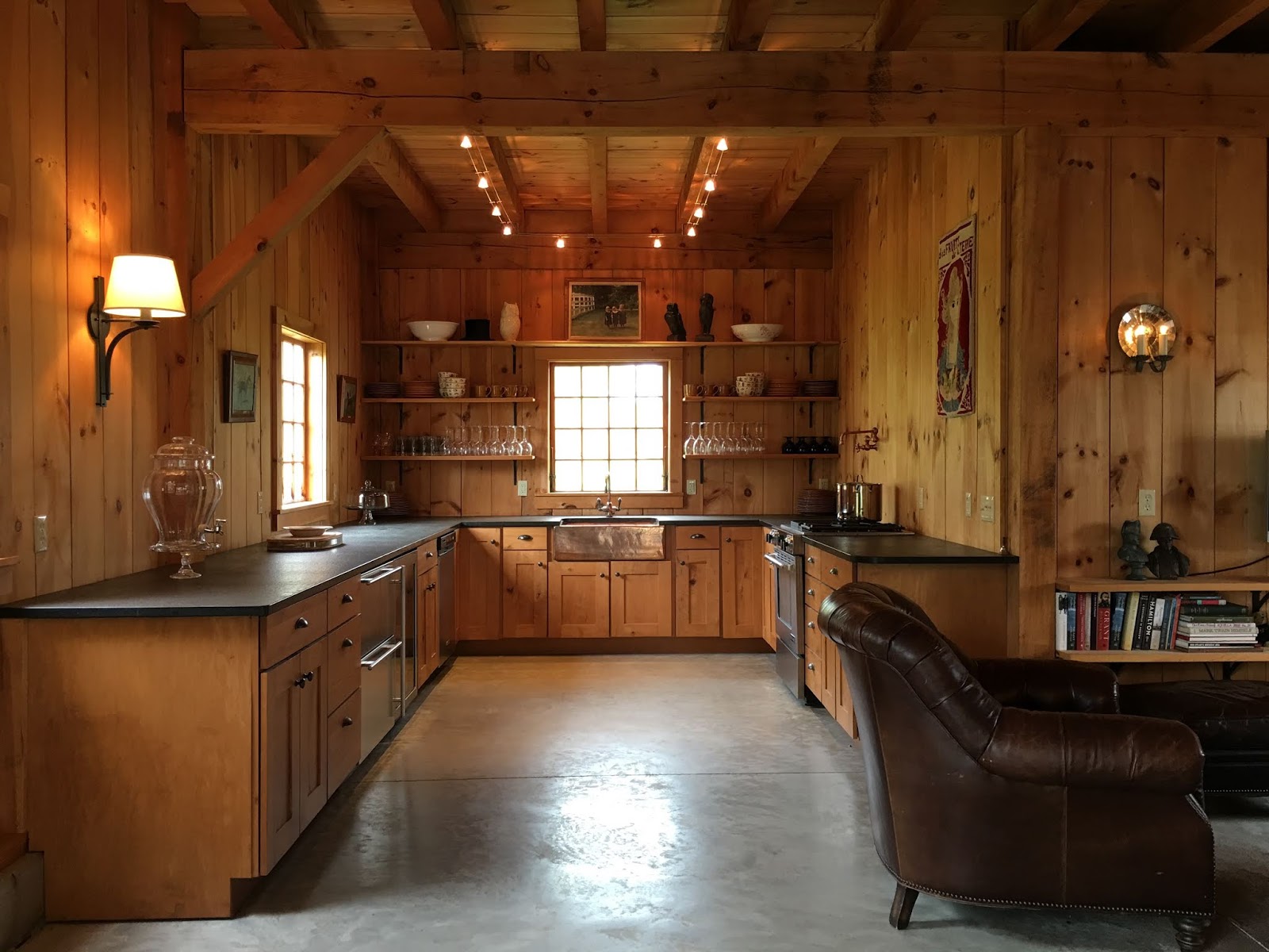 Content in a Cottage: Barn Style Kitchen and Dining Room