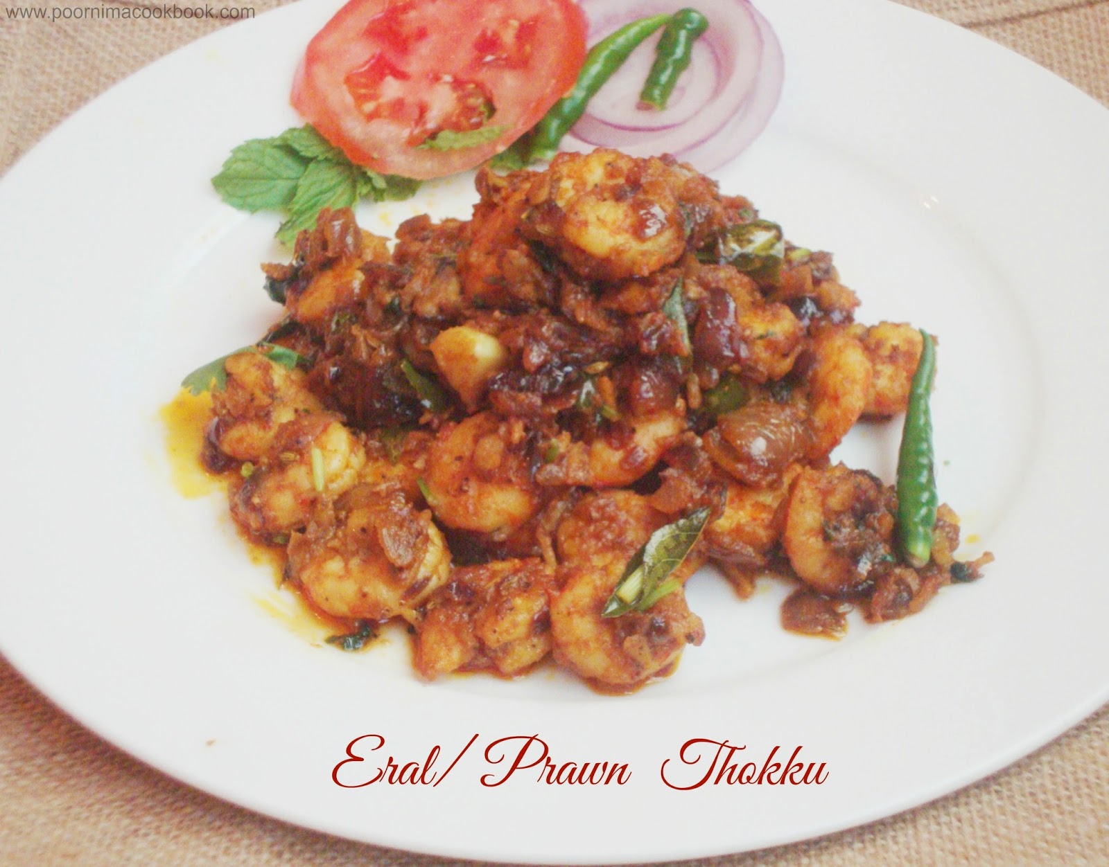 Poornima's Cook Book: Eral Thokku / Prawn Masala - South Indian Style