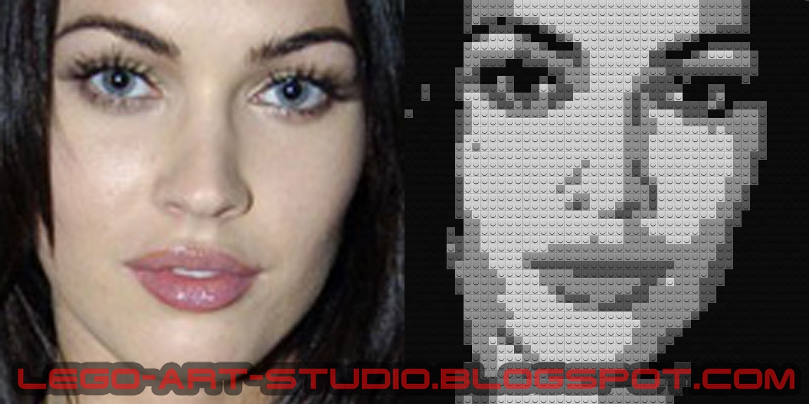 Lego Art Studio: Megan Fox - 48 x 48 elements, 4 colors