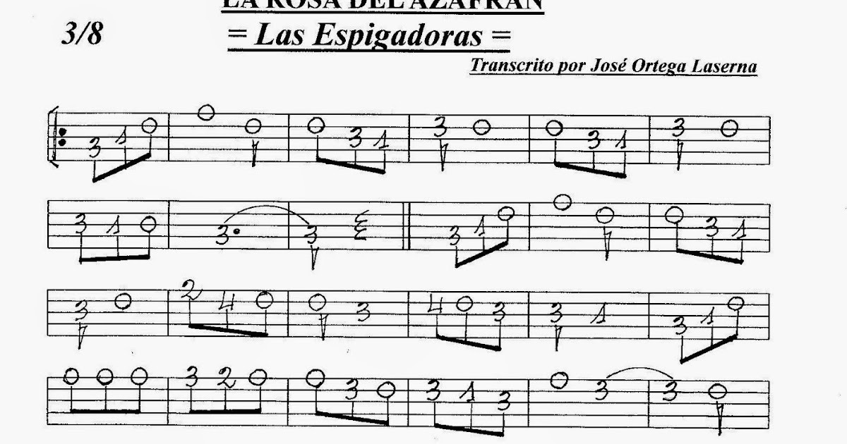 PARTITURAS EN CIFRA PARA BANDURRIA Y LAÚD DE JOSÉ ORTEGA LASERNA: LAS ...