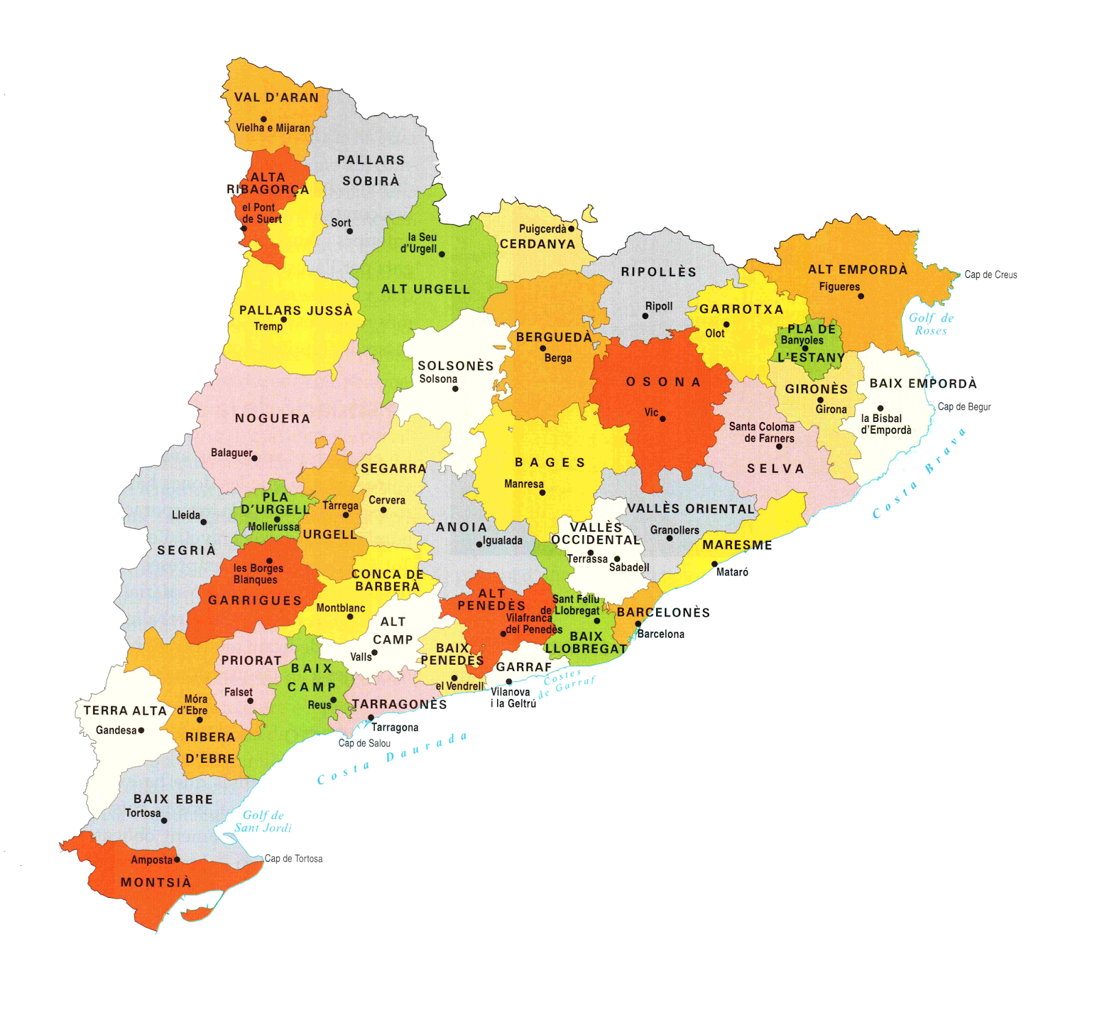 Apunts 4u: Mapa polític de Catalunya