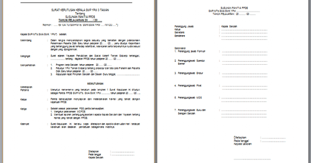 Contoh SK Panitia PPDB 2019 untuk SD SMP SMA dan Sederajat - SIAP UJIAN