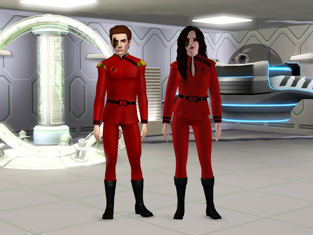 sims 3 news and more: V The Visitors Set (Uniforms, blush, contact ...