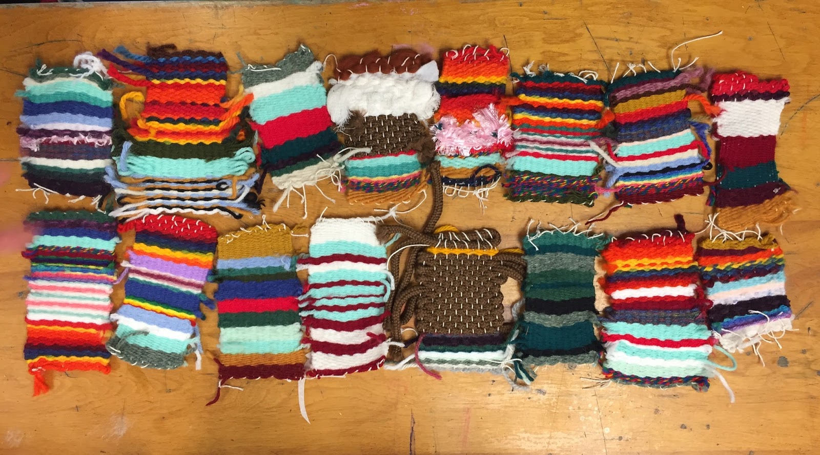 small batch art: 3rd grade Weaving