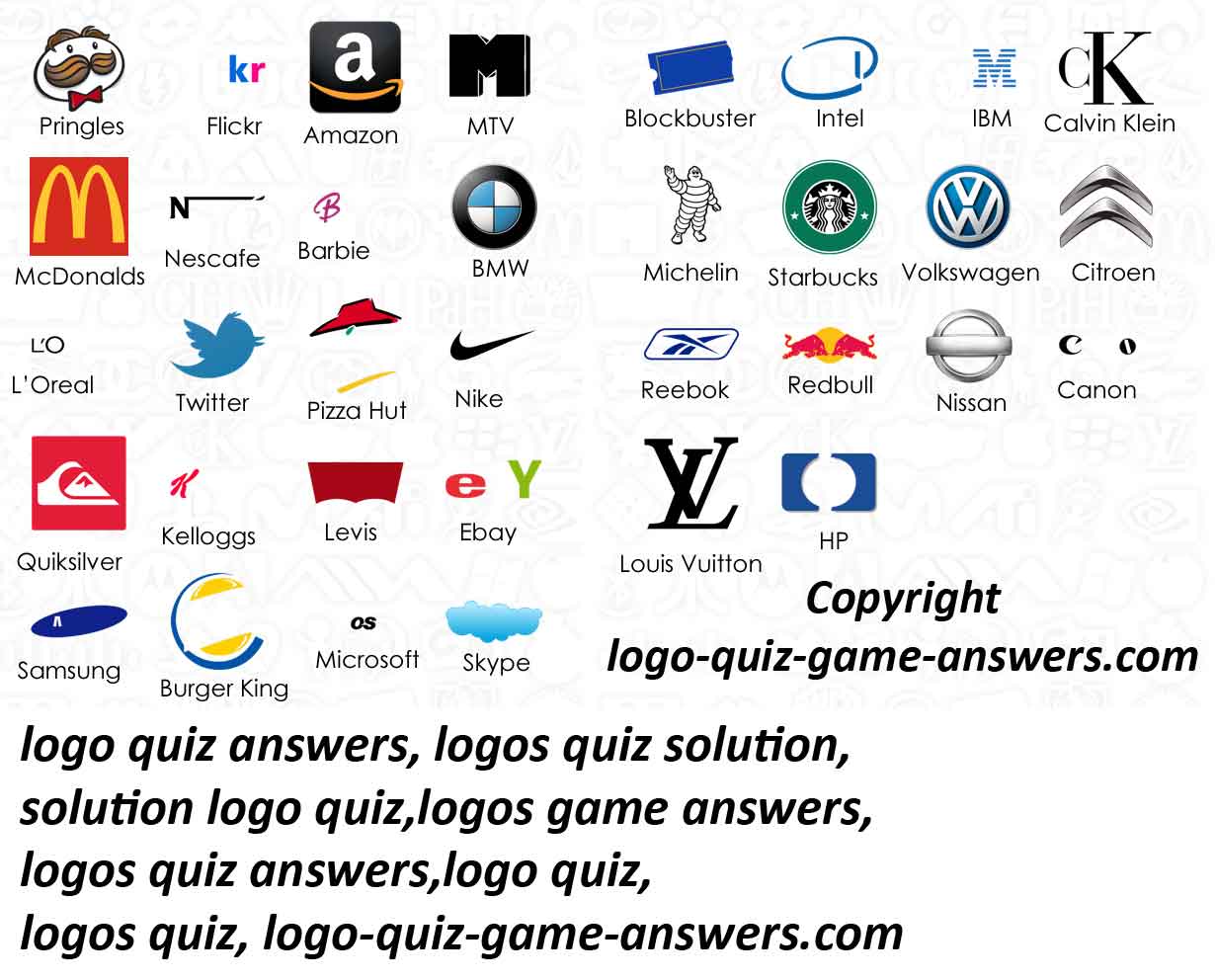 PZ C: logo quiz solution