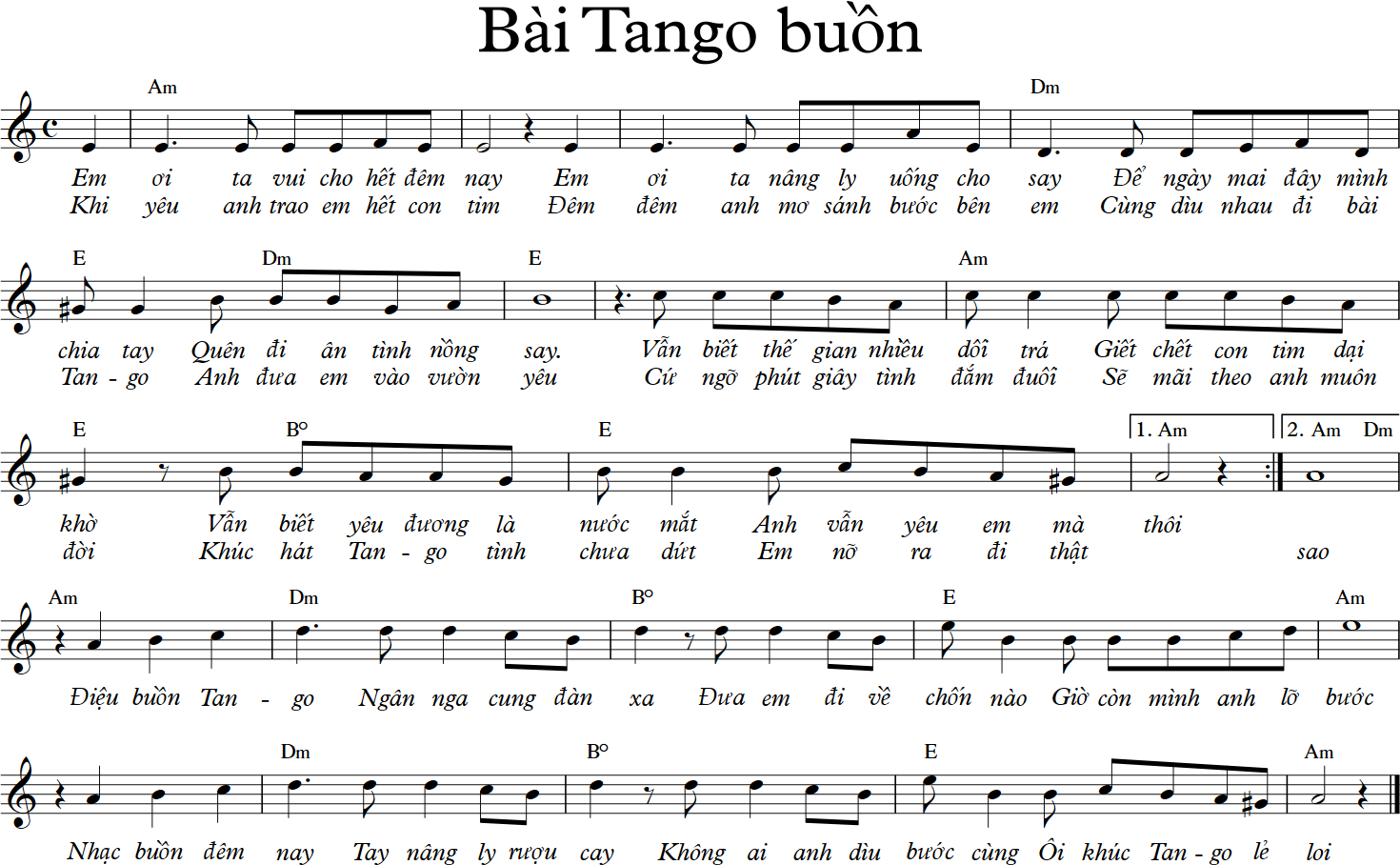 Bài tango buồn - Khuyến Nhạc Lê Mai