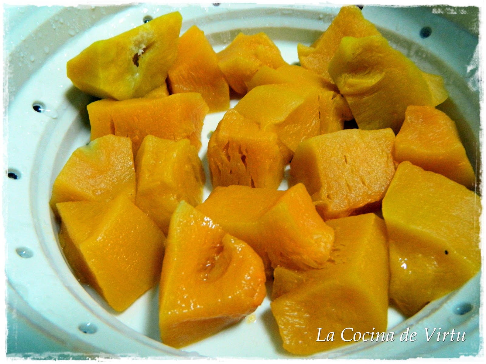 La cocina de Virtu: Calabaza cocida al microondas