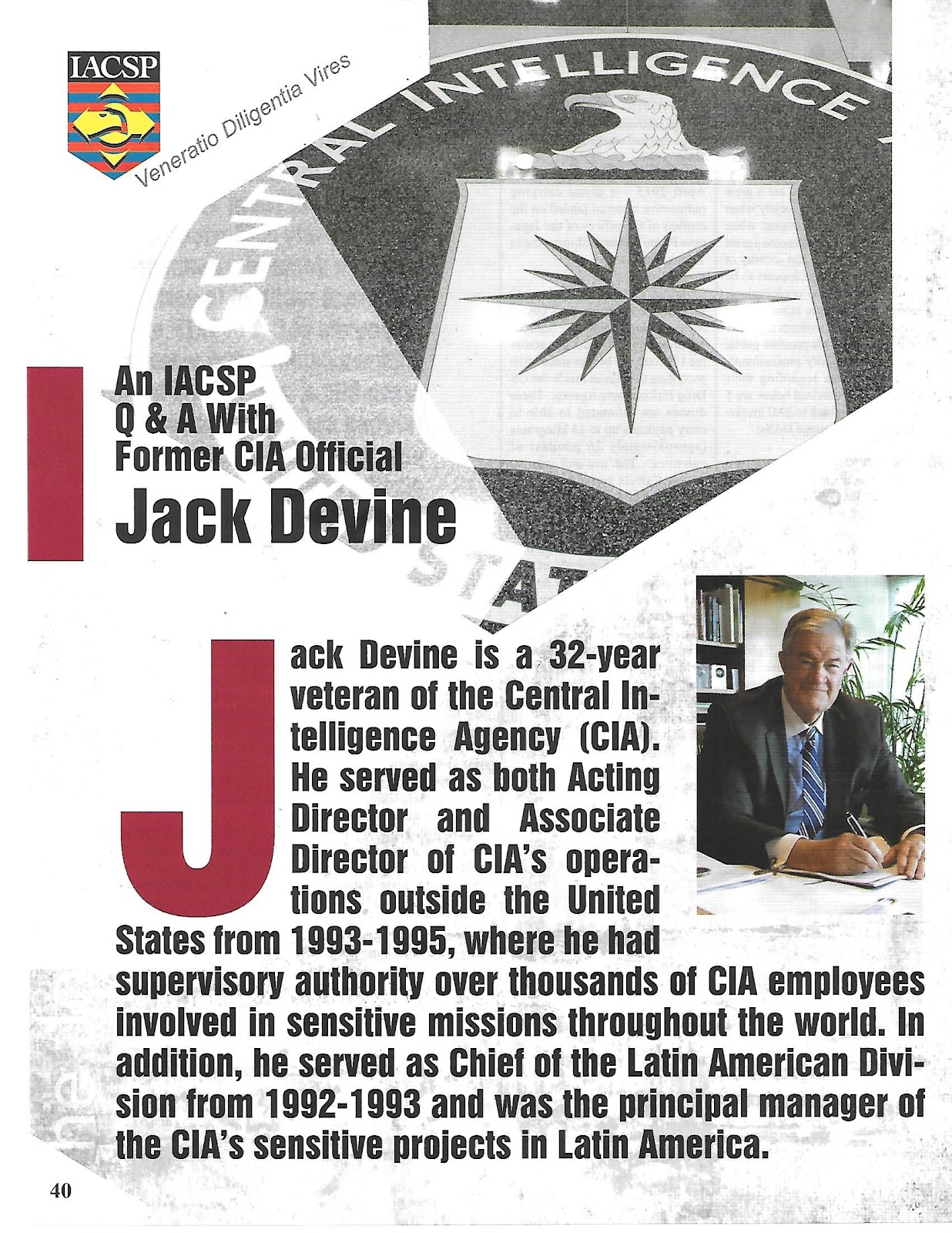 Paul Davis On Crime: Good Hunting: My Q & A With Former CIA Official ...