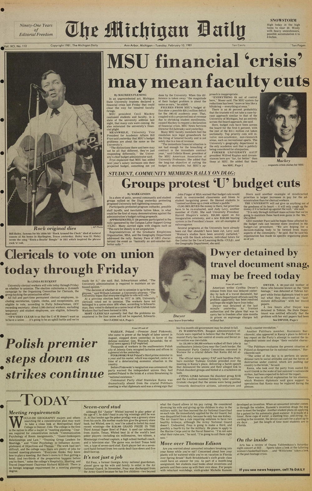 Rock & Roll Newspaper Press History: 11/07/17