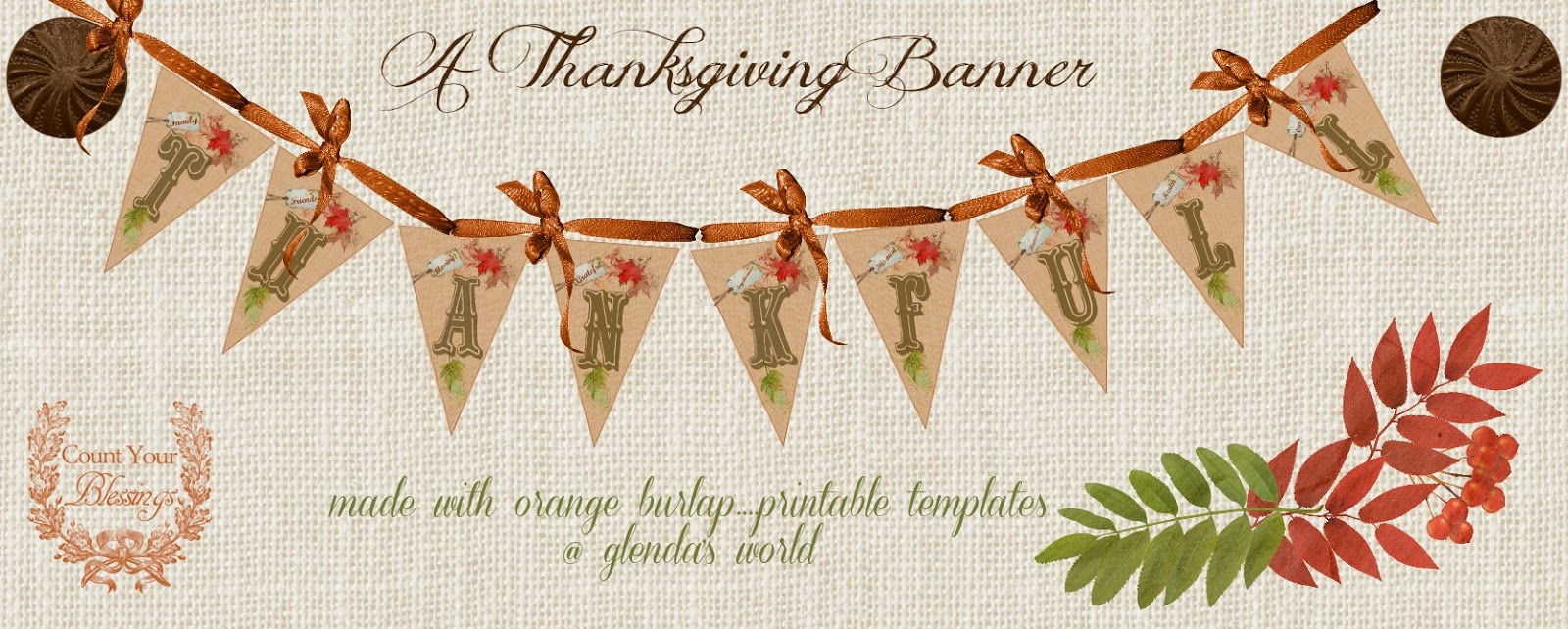 glenda's World : Thankful Banners