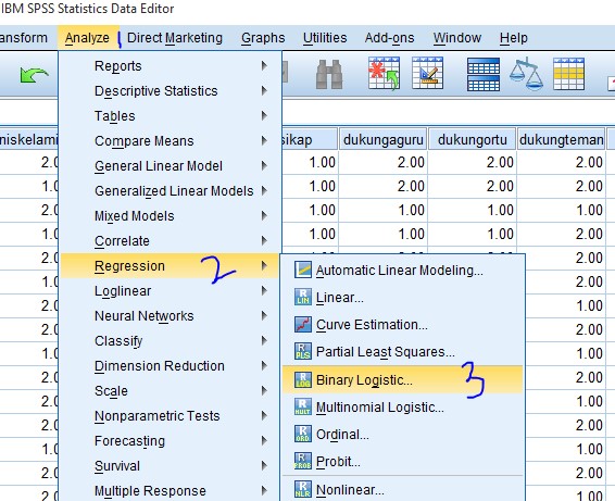Langkah-Langkah Analisis Regresi Logistik Ganda (Multivariat) Pada SPSS ...