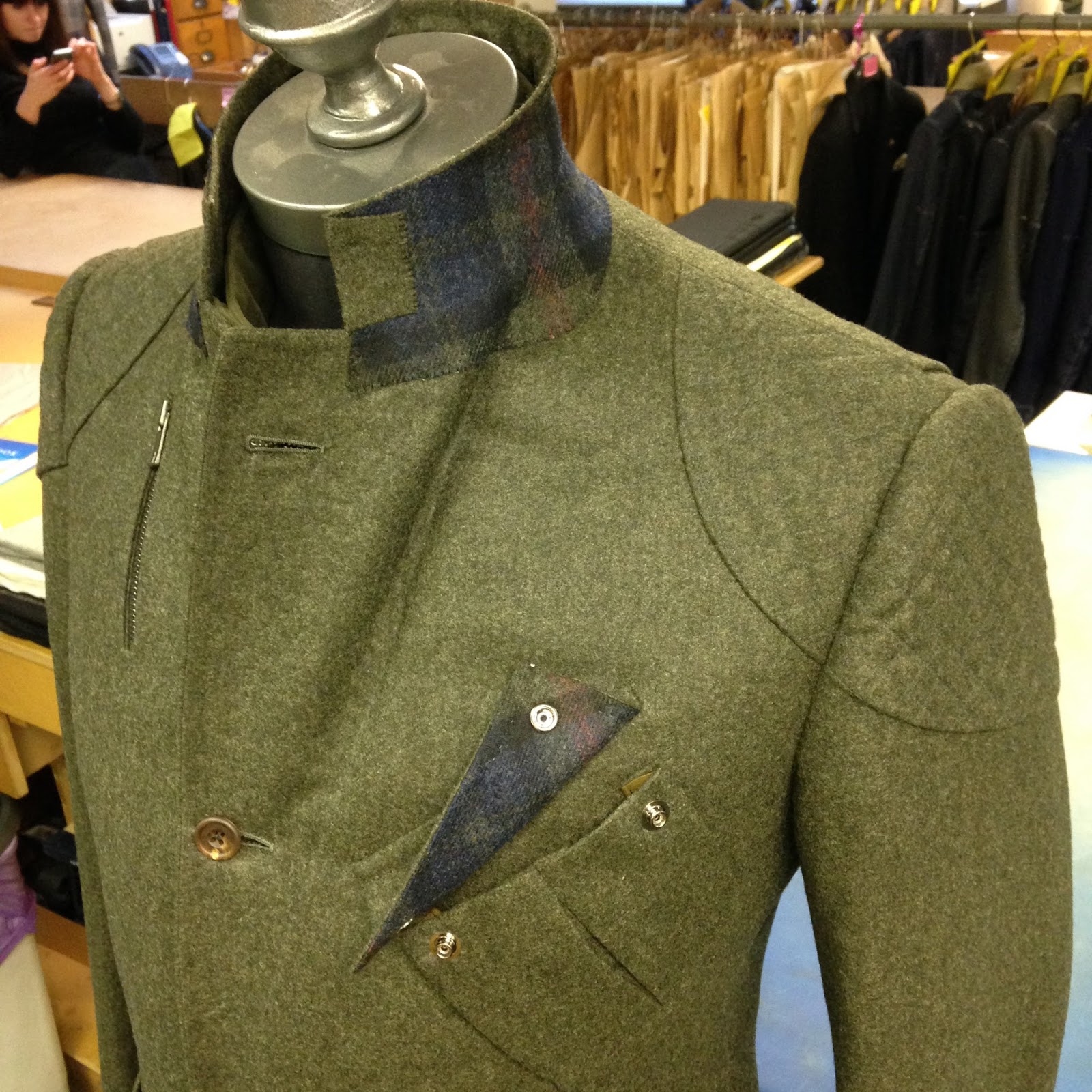 DAVIDE TAUB: Bespoke Driving Jacket w/.Detachable Bib: Collaboration ...
