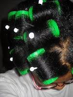 Afro-pean Queen: Roller set re -done and Hair length pictures!!!!!! Part 1