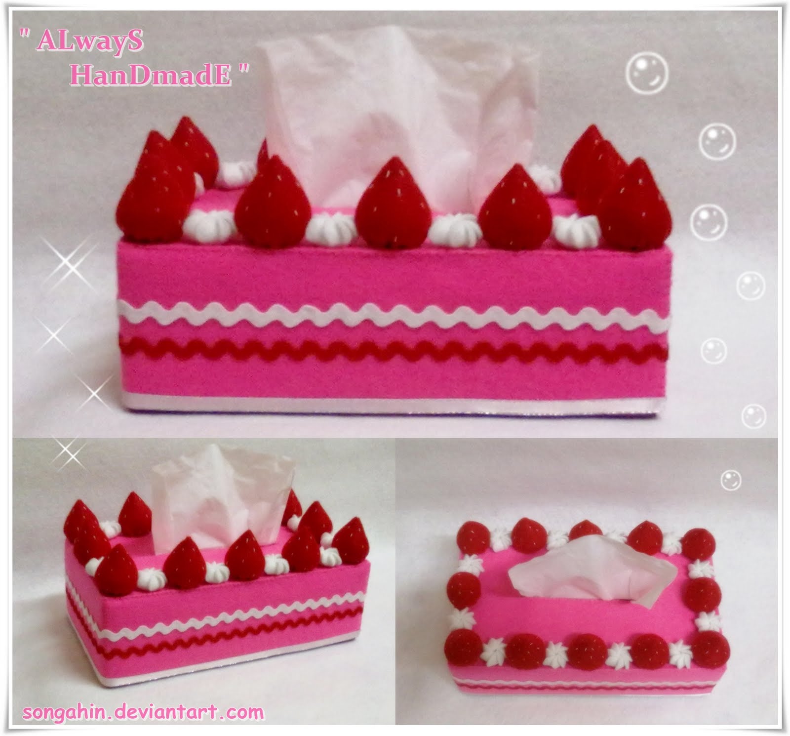 SweetTwinz: Strawberry Tissue Cake Box by Ain