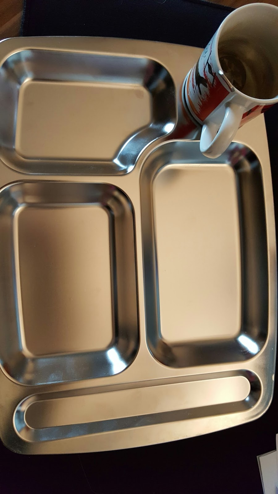 Mona's Blog: Tablett aus rostfreiem Edelstahl mit 5 Vertiefungen für ...