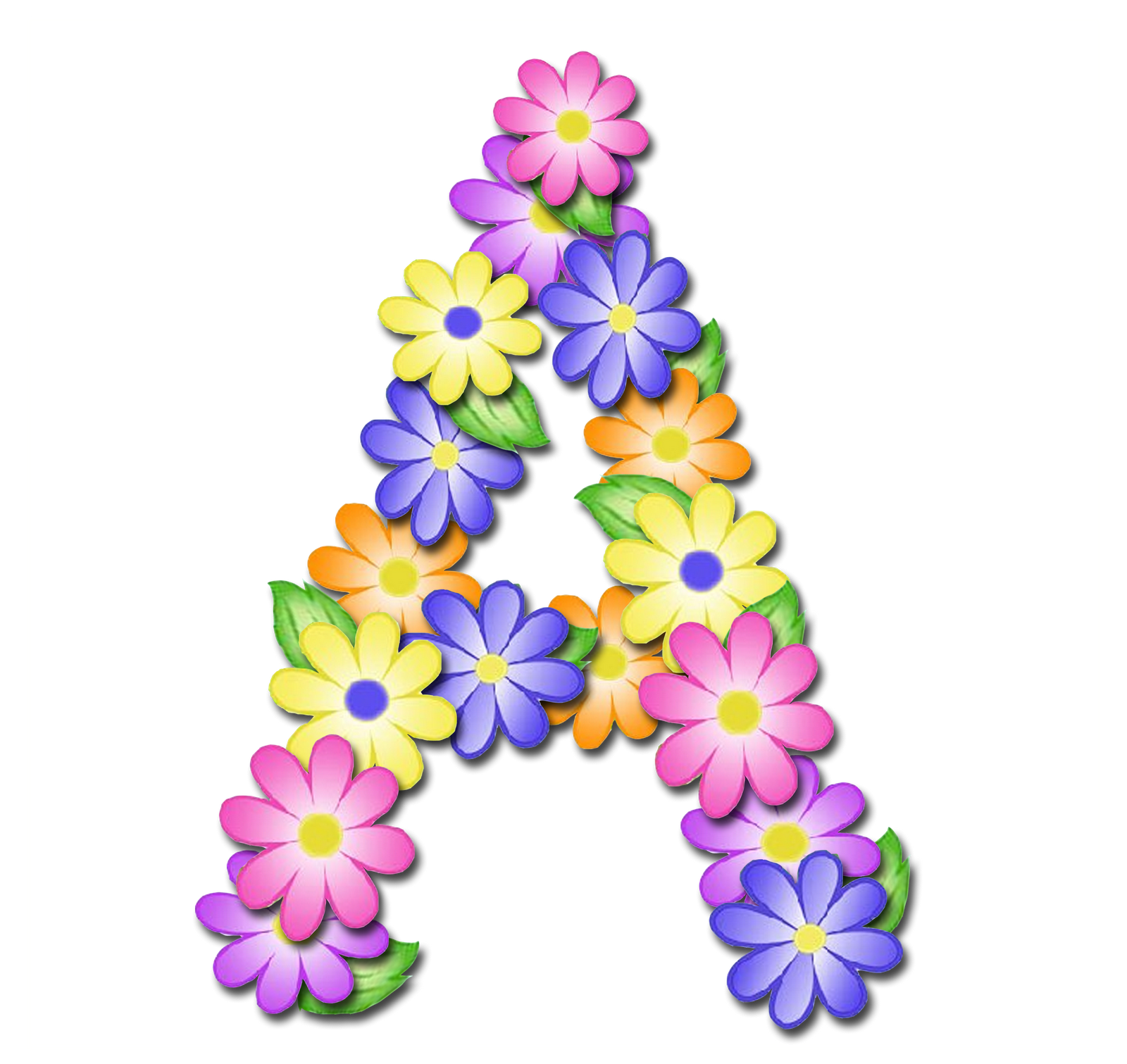 GRANNY ENCHANTED'S BLOG: "Pastel Floral" Free Scrapbook Alphabet in JPG ...