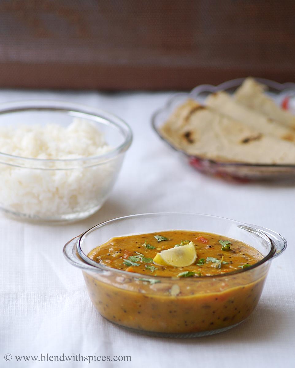 Gujarati Khatti Meethi Dal Recipe ~ Gujarati Recipes - Blend with Spices
