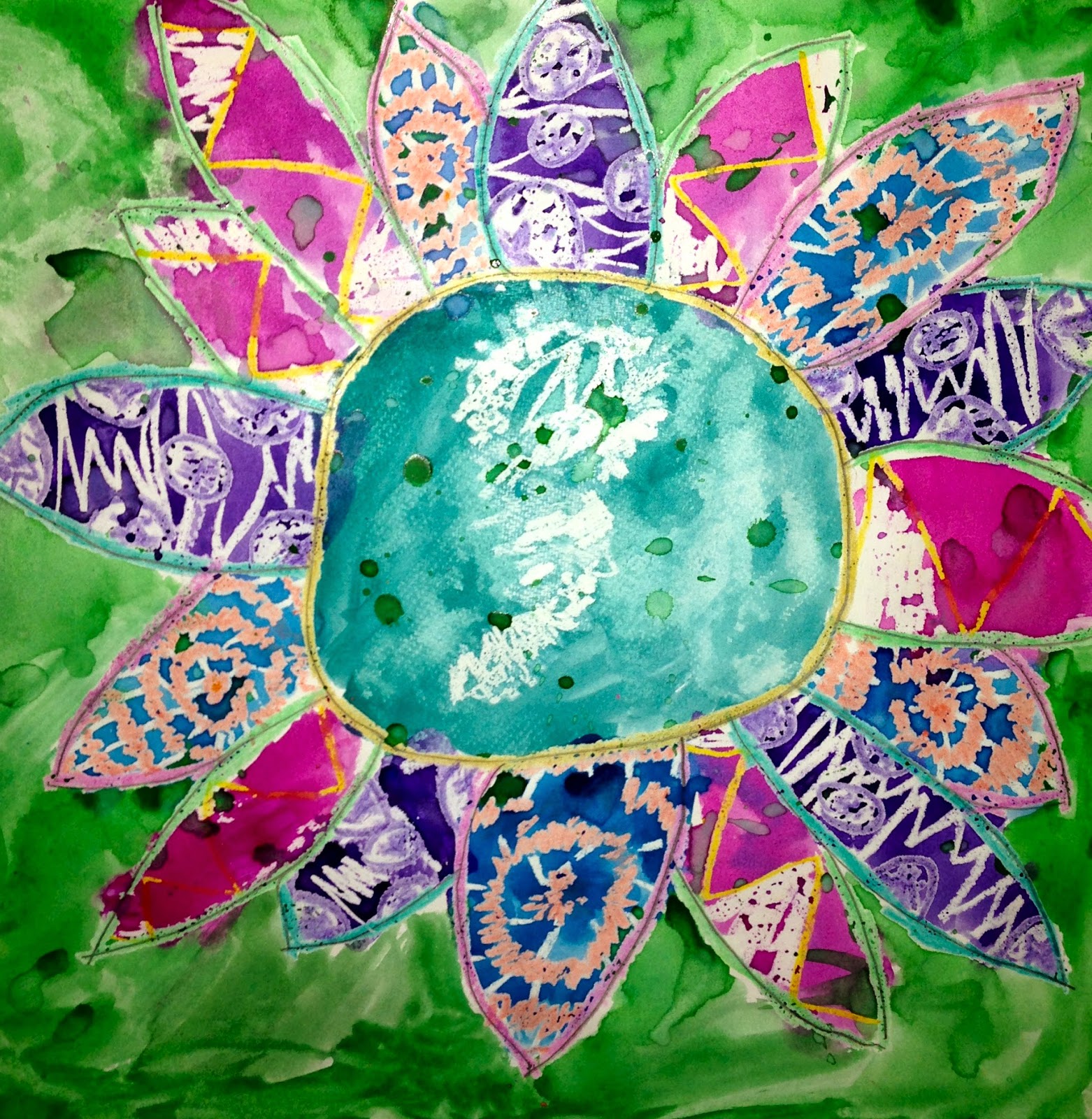 Expression of Imagination: Funky Fourth Grade Flowers!