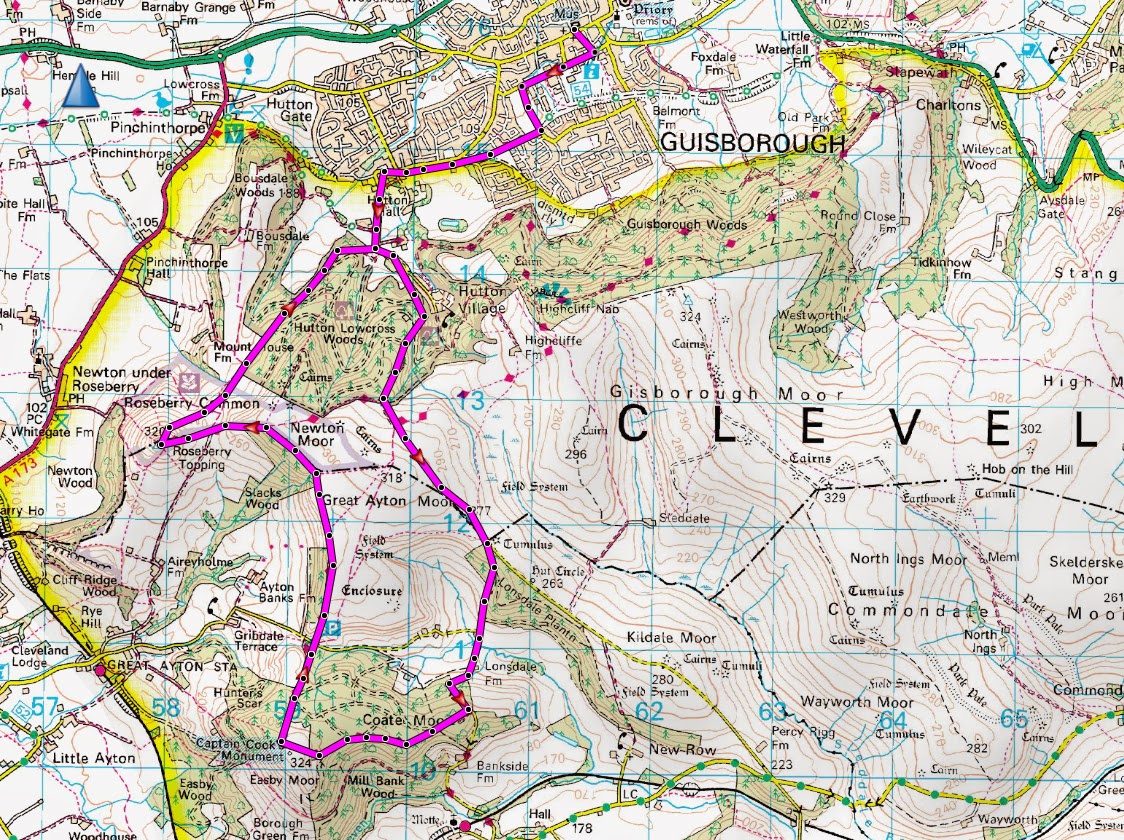 Captain Cook's Monument & Roseberry Topping (North York Moors)