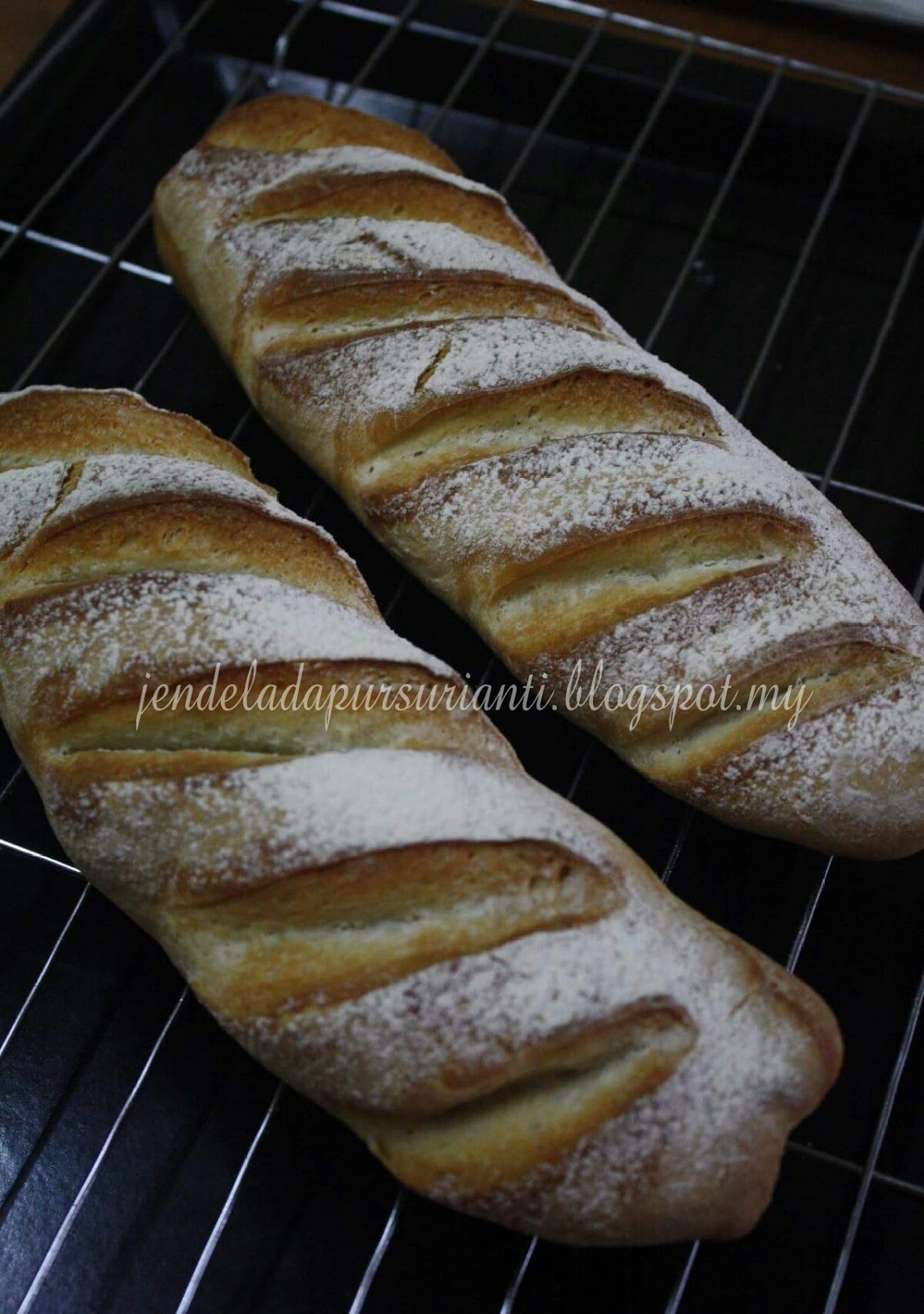 Jom masak: Roti Baguette aka Roti Perancis mudah