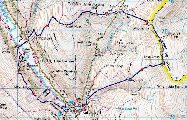 Fell Finder: Great Whernside from Kettlewell 6.2.13