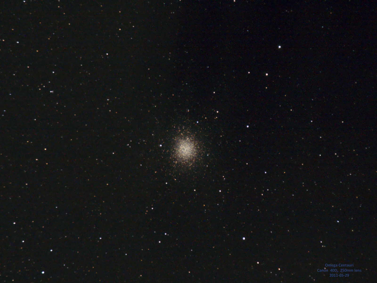 Melbourne Astronomical Society: Omega Centauri with a Camera