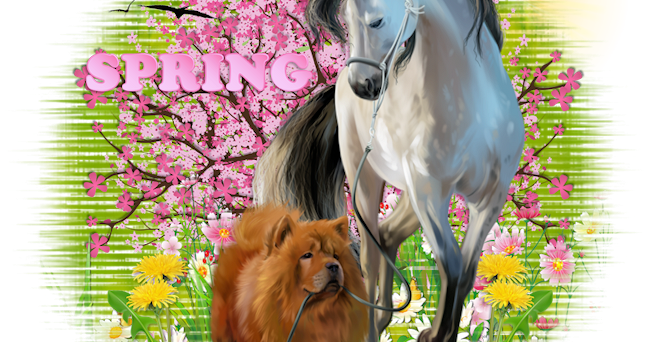 Topper psp wensjes: Beautiful Spring.