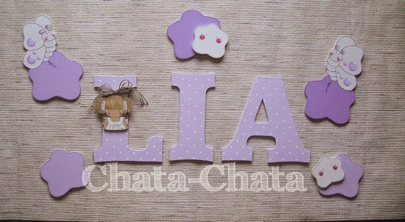 Chata-chata. Decoración infantil: LETRAS Y COMPLEMENTOS PARA LIA