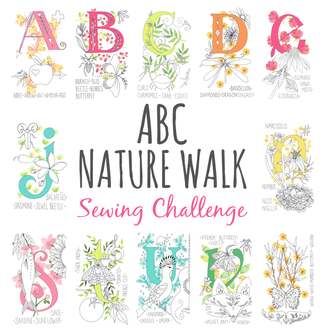 making it fun: ABC Nature Walk Sewing Challenge brought to you by ...