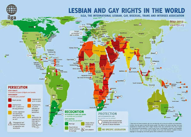 Maps Showing Gay Rights Around the World