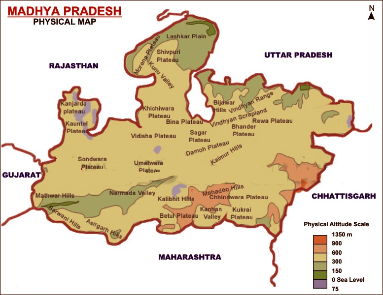 ALLKnowledgeFun: मध्यप्रदेश की भौगोलिक अवस्थिति