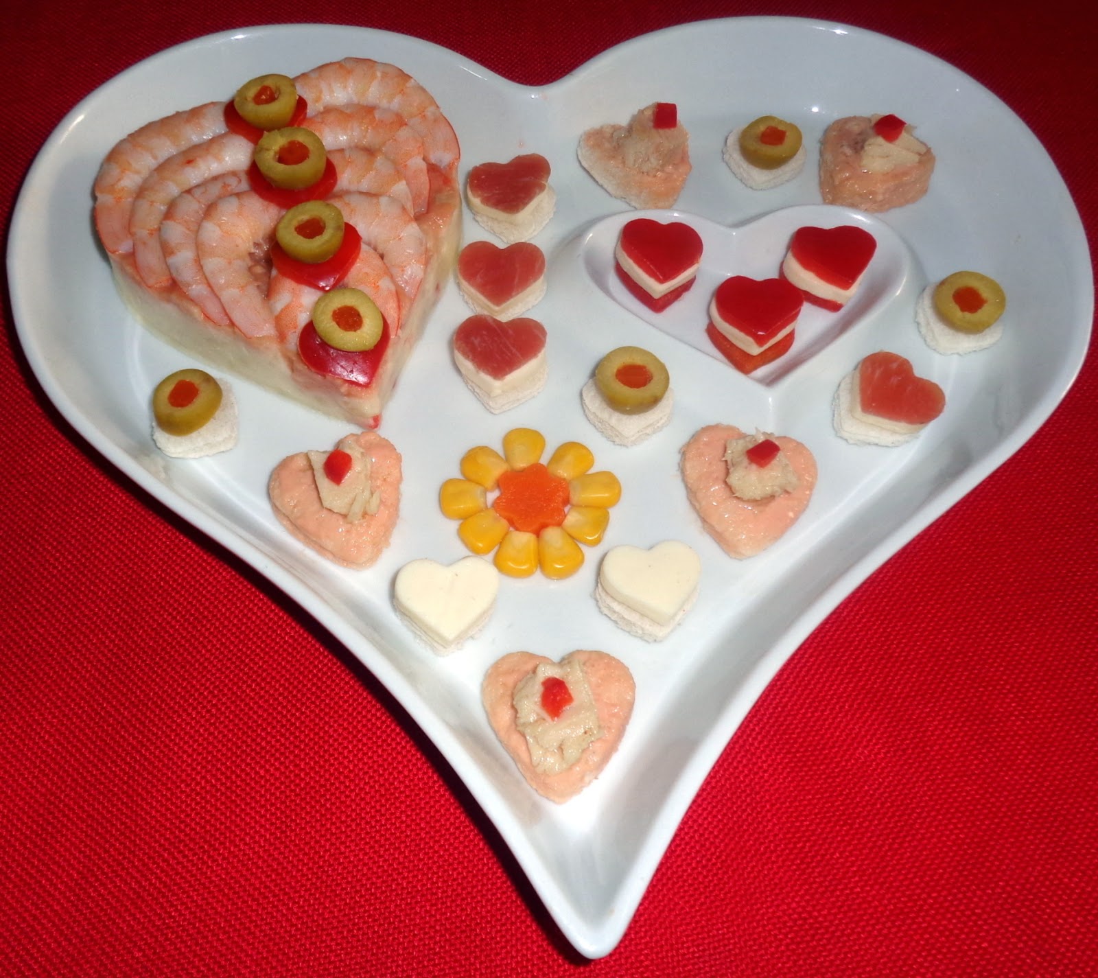 RECETAS DE MI MADRE Y MIAS: Aperitivo para san valentin