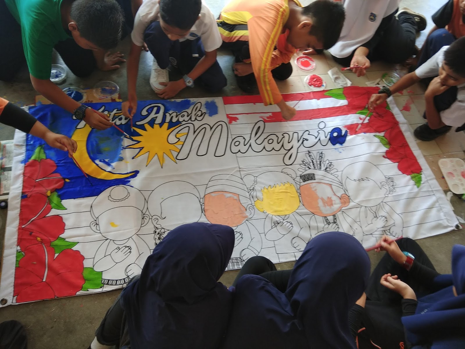 Pusat Sumber SK Batu Melintang: PERTANDINGAN MEWARNA KAIN RENTANG ...