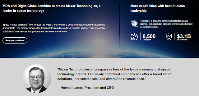 The Commercial Space Blog: MDA Acquisition of DigitalGlobe Closes; New US Based Combined Company ...