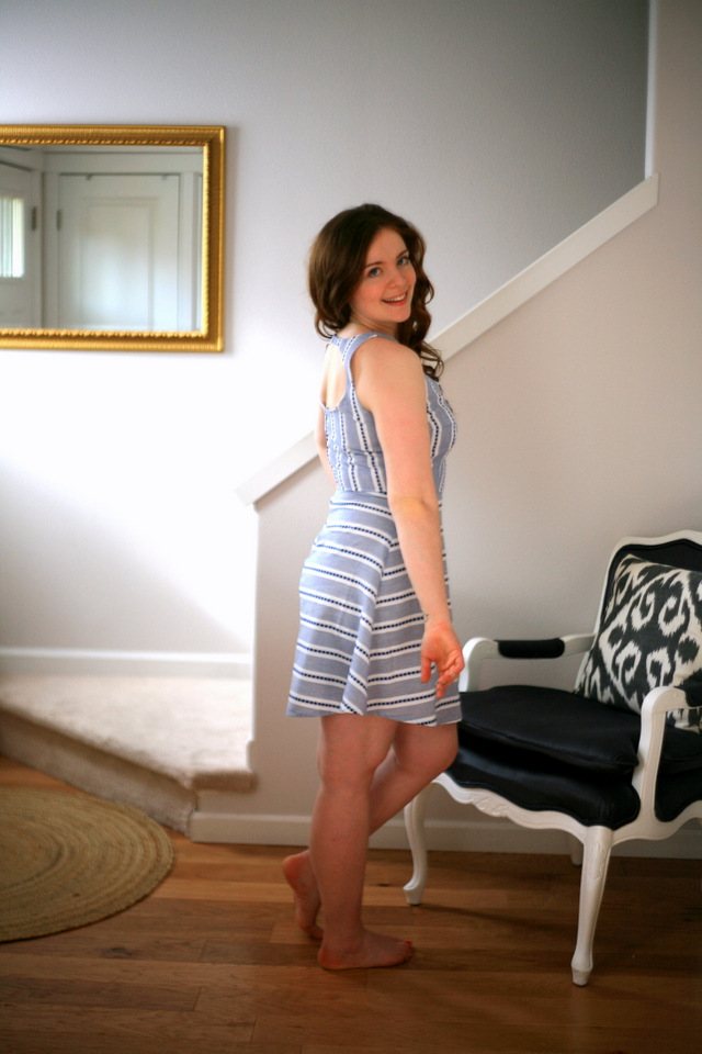 DIY cutout back dress tutorial - use your favorite pattern! / Create ...