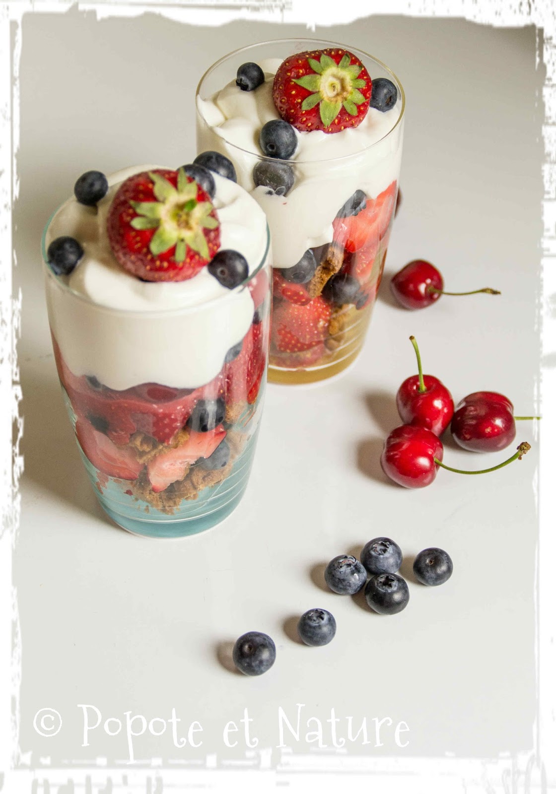 Popote et Nature: Des verrines aux fruits rouges croquantes et gourmandes