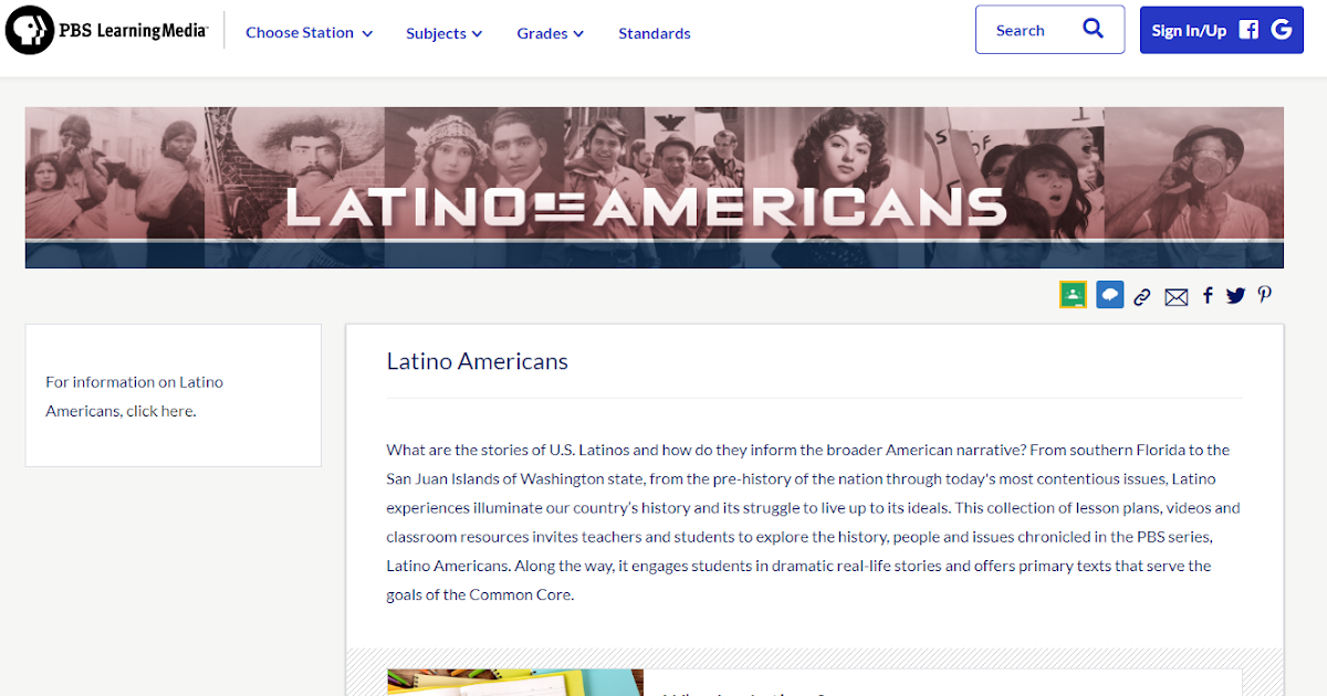 Mommy Maestra: Latino American Resources from PBS Learning Media