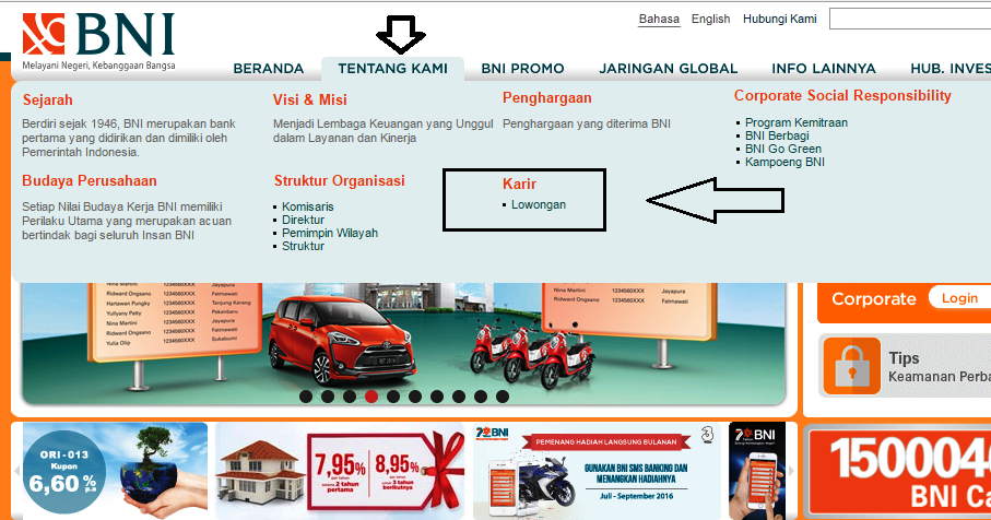 Begini Cara Resmi Melamar Kerja di Bank BNI 46 - List Kerja Aceh