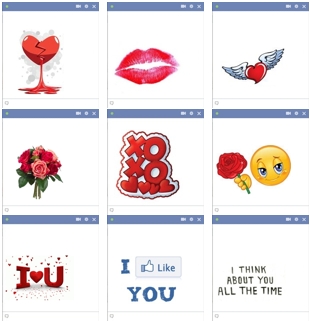 Love Stickers for Facebook | Symbols & Emoticons